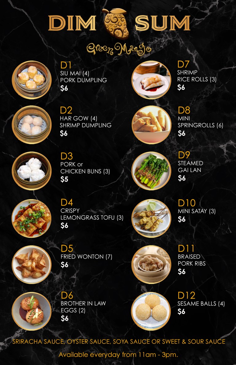 OUR MENU – GREEN MANGO